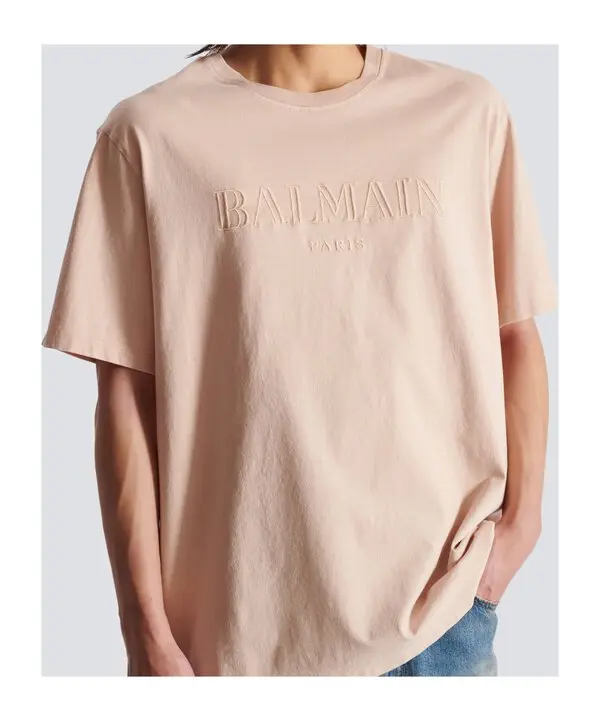 Balmain Loose T-shirt With Vintage Embroidery
