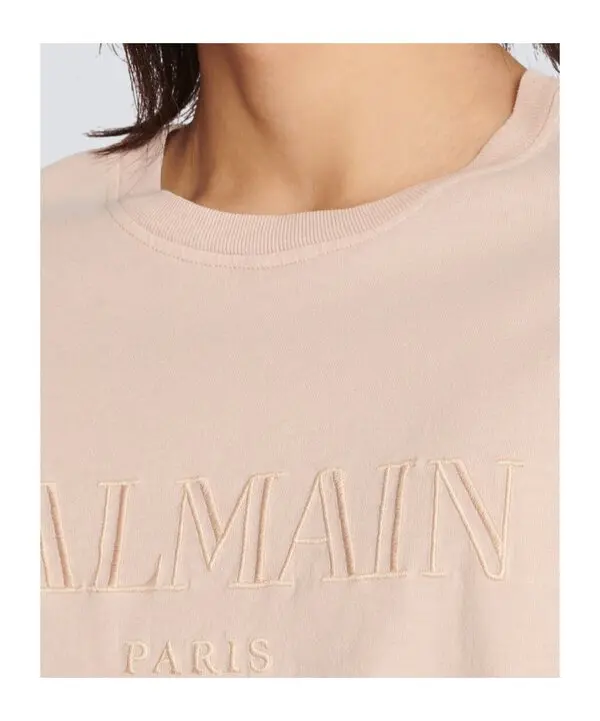Balmain Loose T-shirt With Vintage Embroidery