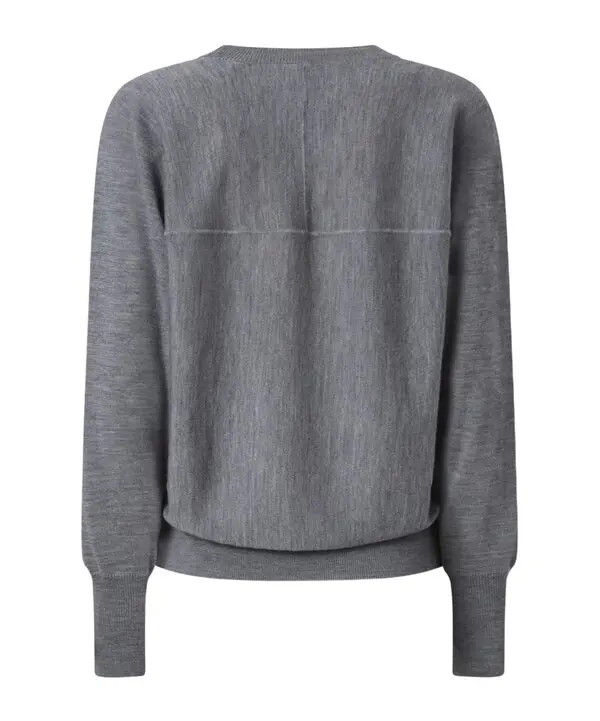 Pinko Love Birds Logo Sweater - Gray
