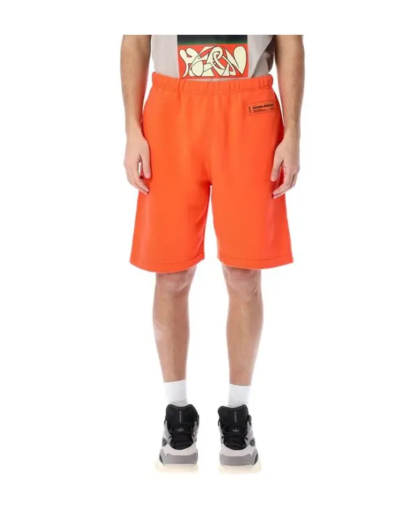 Heron Preston Logo Patch Bermuda Shorts - Orange