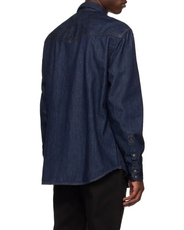 DIESEL® D-ocean Western Long-sleeved Shirt - Black