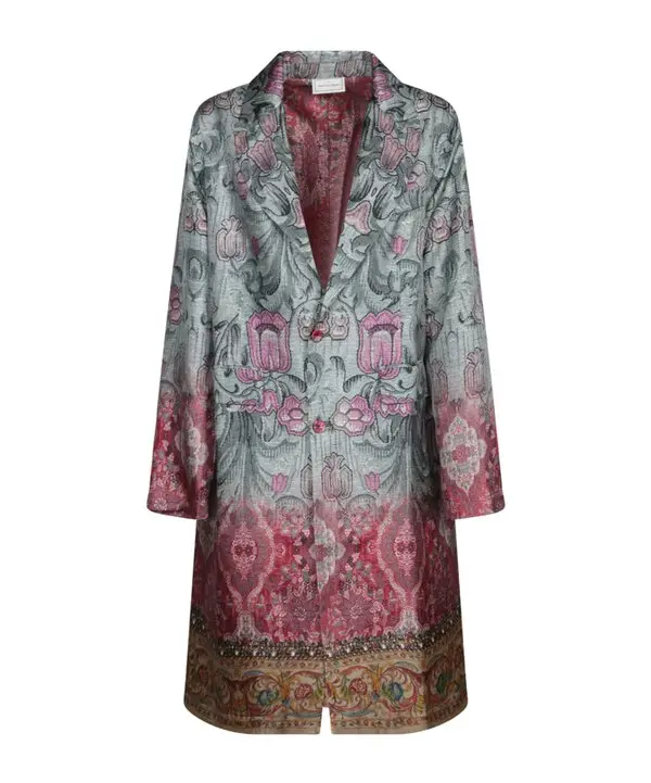 PIERRE-LOUIS MASCIA Printed Long Coat
