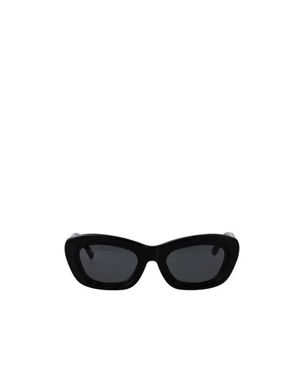 Attico Full Frame Sunglasses - Black/silver/grey