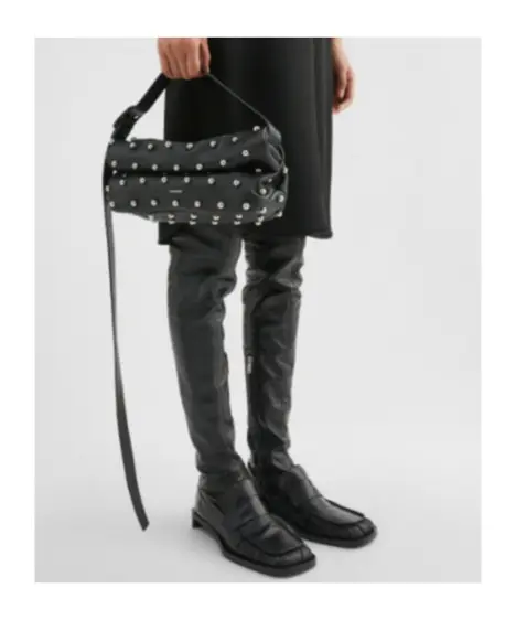 JIL SANDER Studded Roll Bag