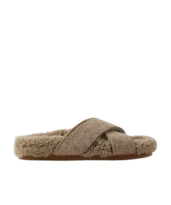 ANCIENT GREEK SANDALS Open-toe Slippers - Lotus Root Gray