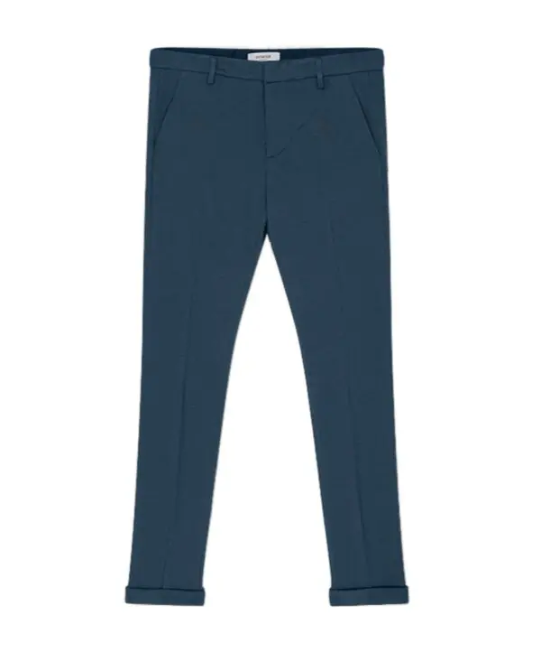 DONDUP Mid-waist Tapered Casual Pants - Blue