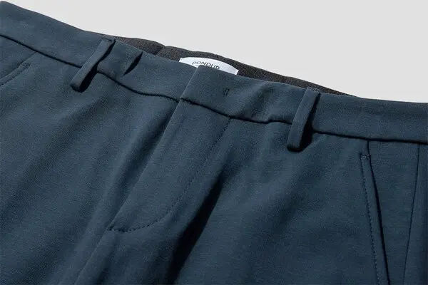 DONDUP Mid-waist Tapered Casual Pants - Blue