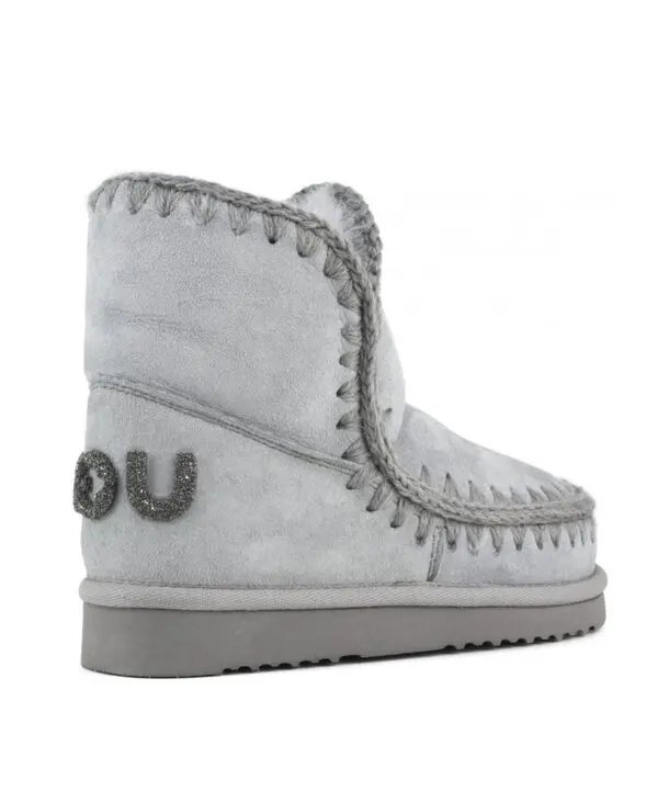 Mou Whipstitch Trim Detail Boots - Iced Sea