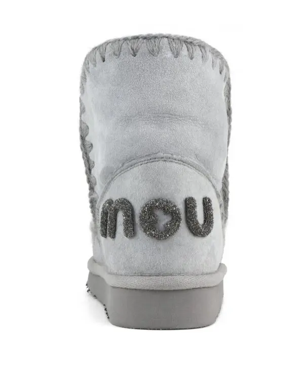 Mou Whipstitch Trim Detail Boots - Iced Sea