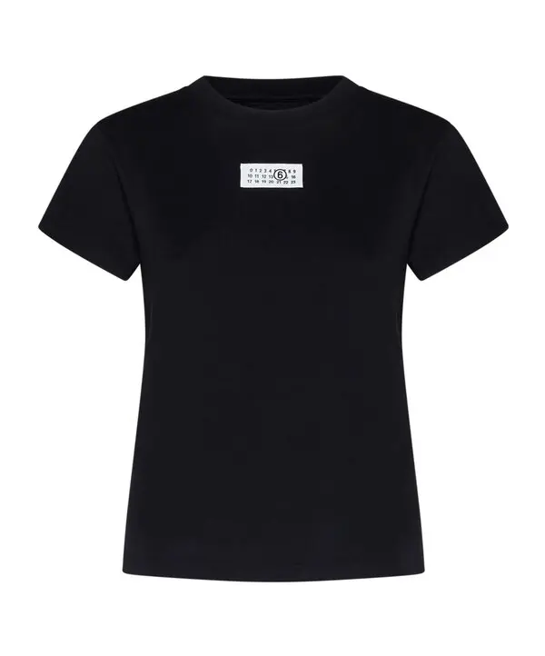 MAISON MARGIELA Logo Patch Crewneck T-shirt - Black