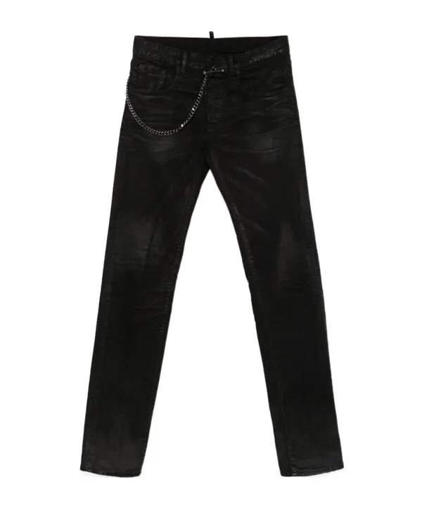 Dsquared2 Chain Detail Slim Fit Jeans