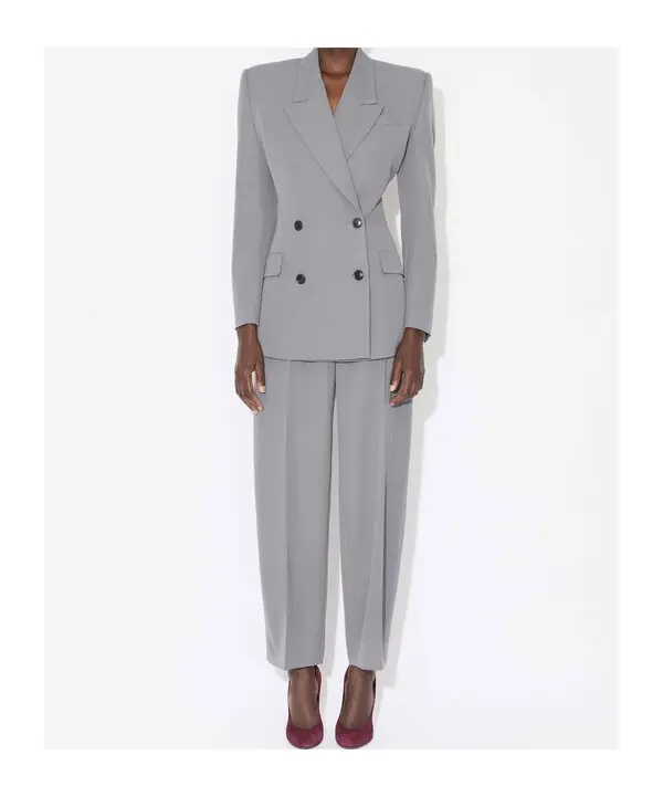 Alaïa Double-breasted Gabardine Blazer