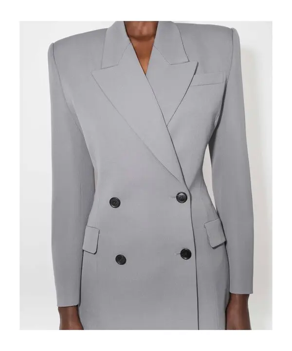 Alaïa Double-breasted Gabardine Blazer