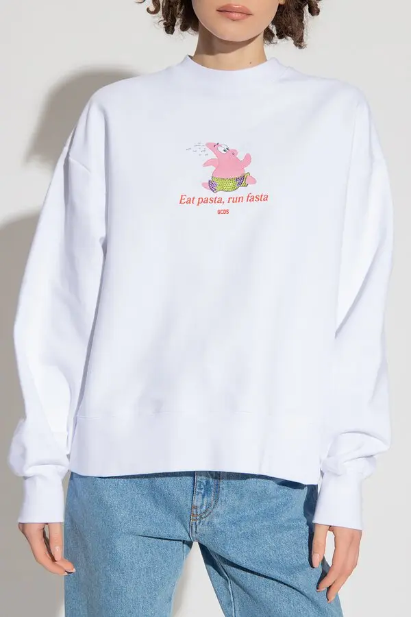 Gcds Graphic Print Cotton Sweatshirt