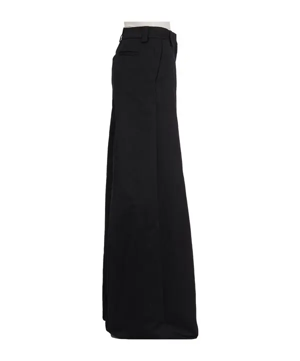 HAIKURE Belt Loops Slacks Wide Leg Trousers
