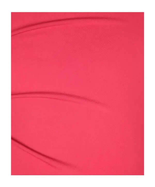 Amen Draped Asymmetric Maxi Dress - Red