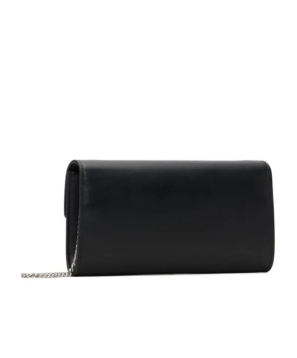 JIMMY CHOO Bing Flap Shoulder Bag - Black/silver
