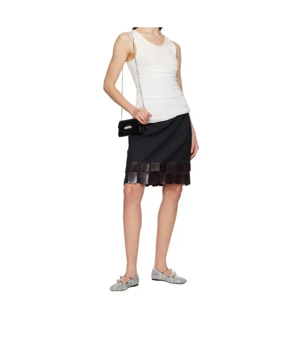 JIMMY CHOO Bing Flap Shoulder Bag - Black/silver
