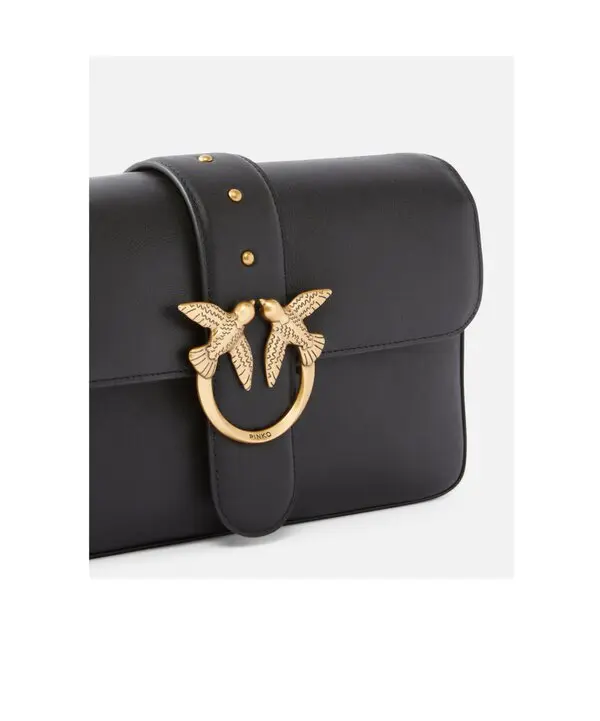Pinko Love One Slouchy Medium Handbag - Black