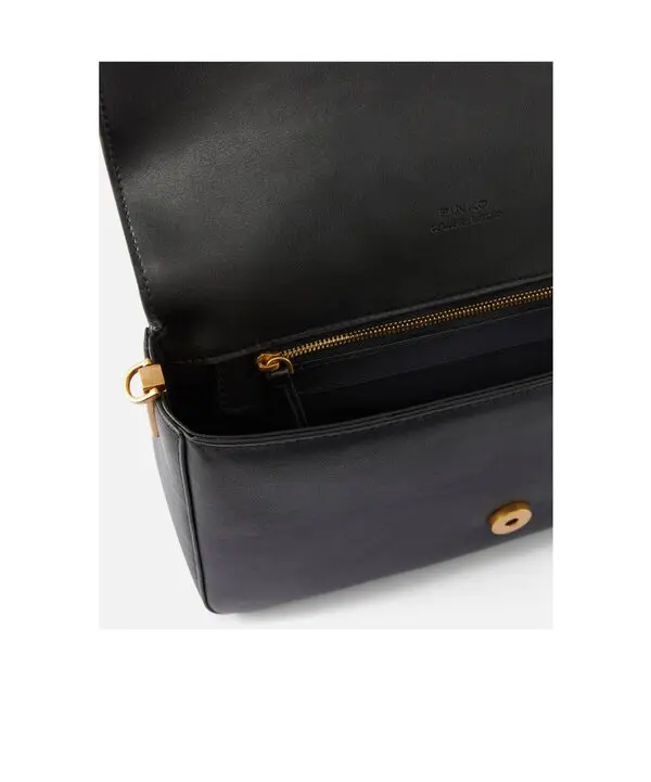 Pinko Love One Slouchy Medium Handbag - Black