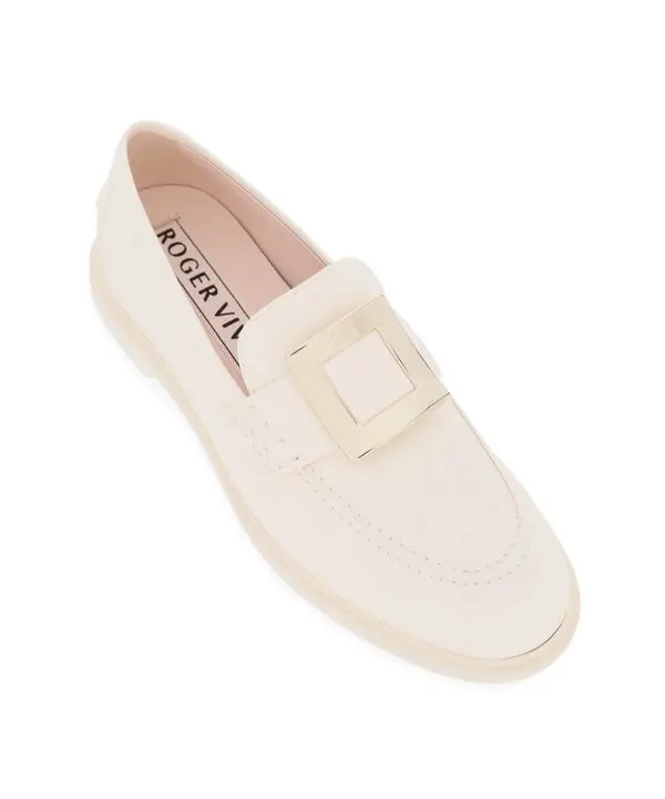 ROGER VIVIER Round Toe Buckled Loafers