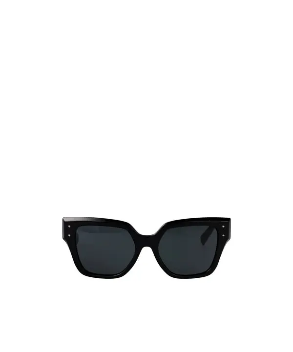 Dolce & Gabbana Geometric Frame Sunglasses - Black
