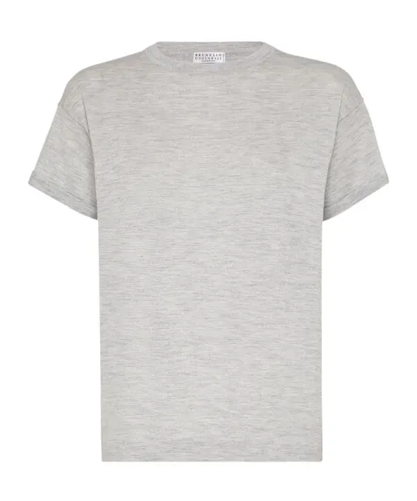 Brunello Cucinelli Short-sleeved Crewneck T-shirt - Grey
