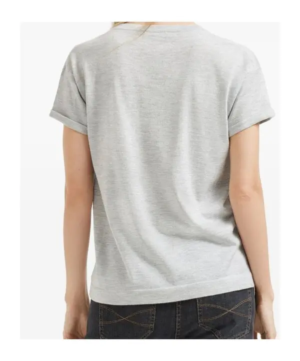Brunello Cucinelli Short-sleeved Crewneck T-shirt - Grey