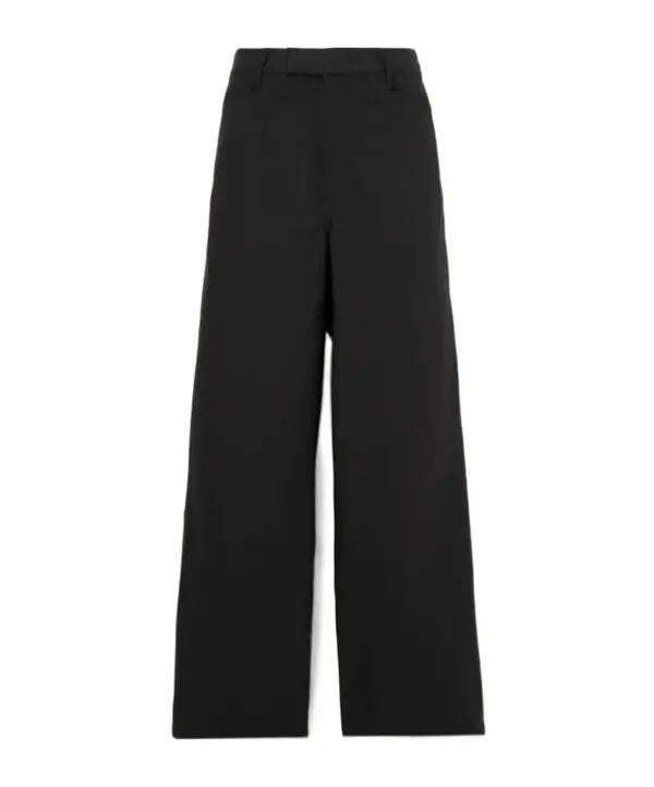 Amiri Cotton-canvas Wide-leg Pants - Black