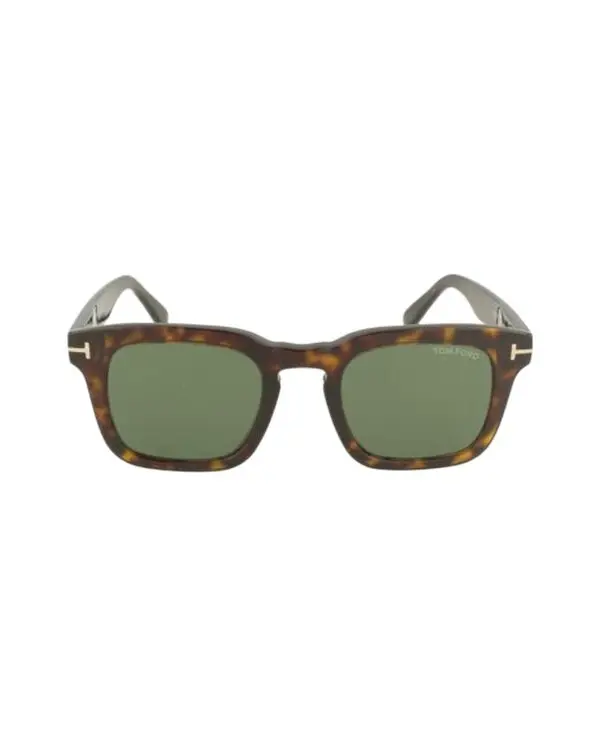 TOM FORD Square Frame Tortoiseshell Sunglasses - Green