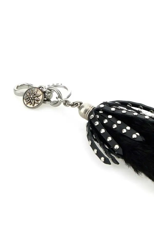 Prada Studded Tassel Keyring