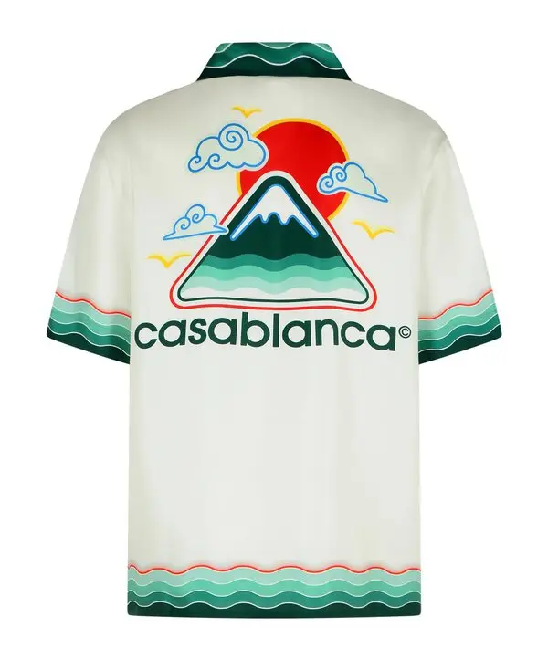 Casablanca Montagne Ondulée Silk Shirt