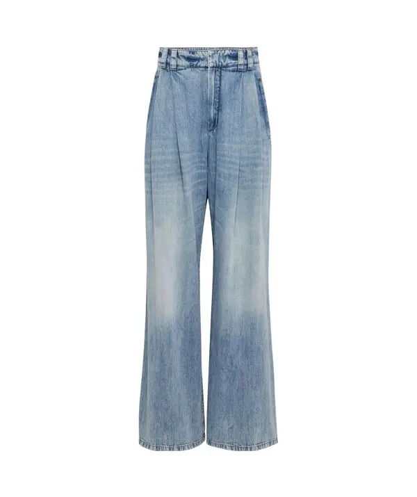 Brunello Cucinelli Low-rise Wide-leg Jeans - Blue