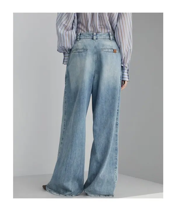 Brunello Cucinelli Low-rise Wide-leg Jeans