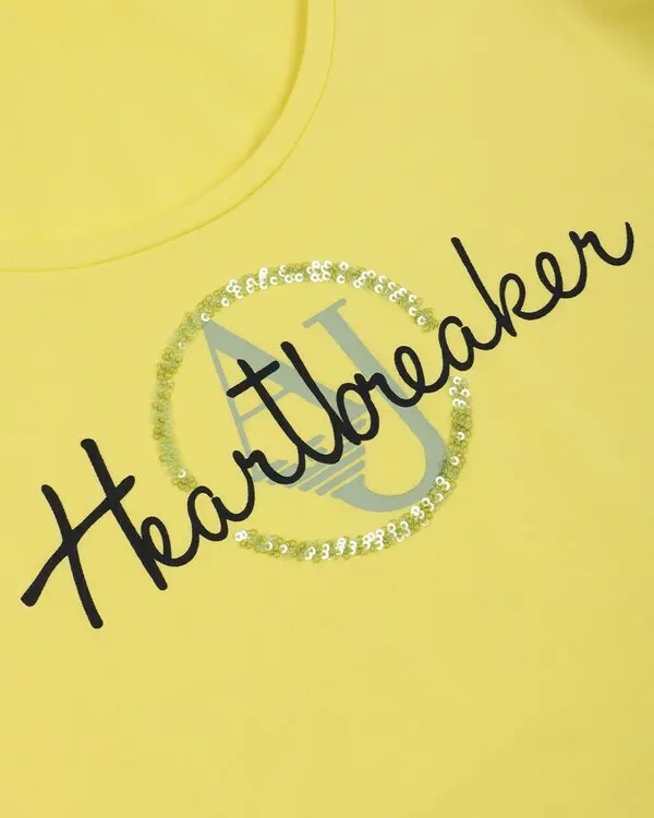 Emporio Armani Round Neck Short Sleeve T-shirt - Yellow