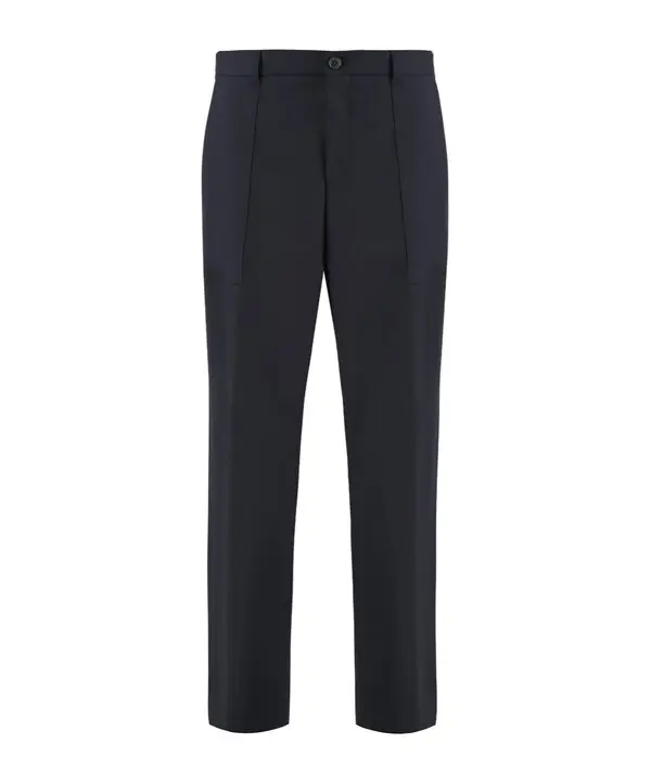 Hugo Boss Wool Trousers With Side Pockets