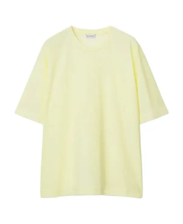 Burberry Short Sleeved Crewneck T-shirt - Yellow