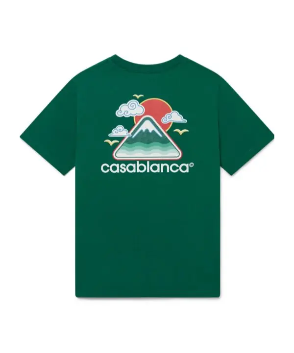 Casablanca Logo Printed Crewneck T-shirt