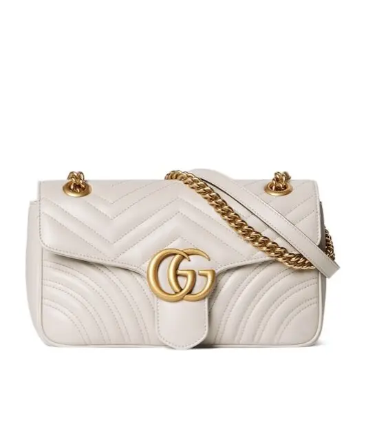 Gucci Gg Marmont Small Shoulder Bag - Light Gray