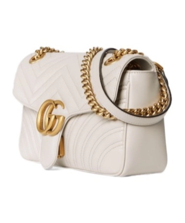 Gucci Gg Marmont Small Shoulder Bag - Light Gray