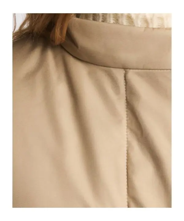 FAY Technical Gabardine Toggle Hooded Coat - Beige