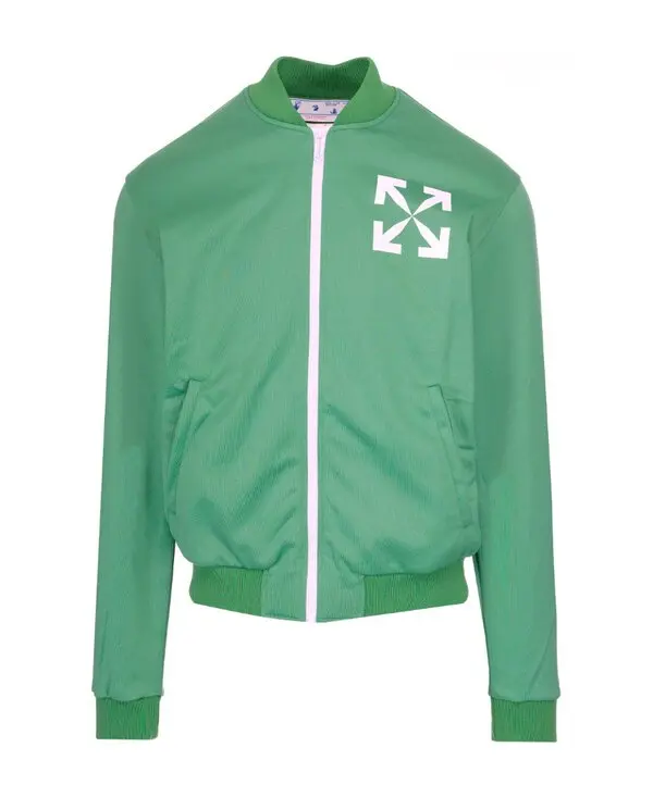 Off-White Arrows-print Track Jacket - Green