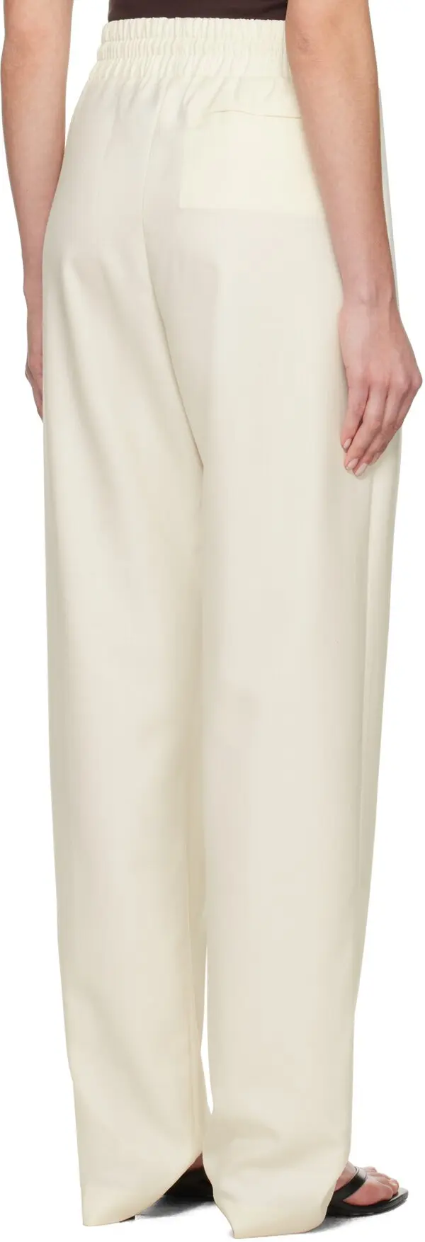 AYA MUSE Ribbed Elastic Waist Trousers