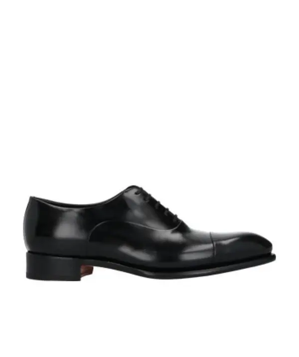 Santoni Round Toe Cap Toe Oxfords