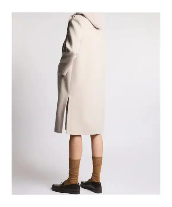 FAY Double Wool Jersey Coat - Light Brown