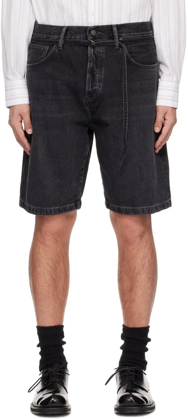 Acne Studios Wide-leg Denim Shorts