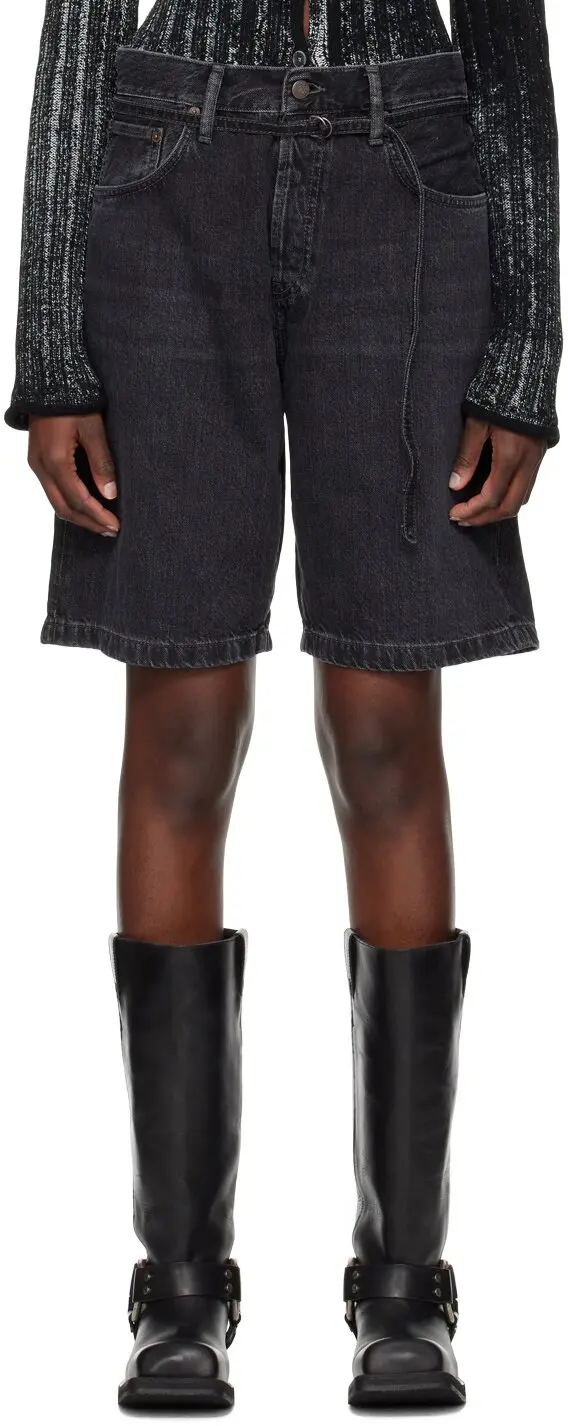 Acne Studios Wide-leg Denim Shorts