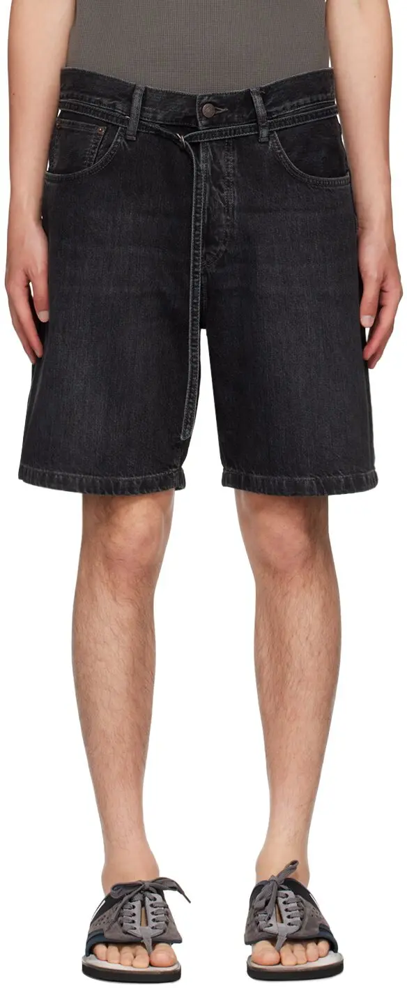 Acne Studios Wide-leg Denim Shorts