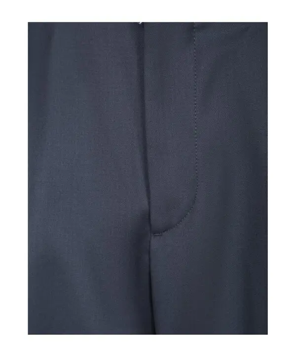 LARDINI Tailored Straight-leg Trousers - Blue
