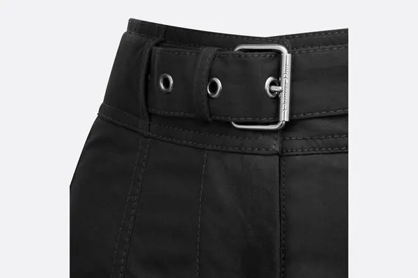 Dior High-waist Flared Pants With Buckle Detail